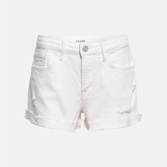 Frame Denim | Shorts | Frame Le Grand Garon Blanc Short | Poshmark